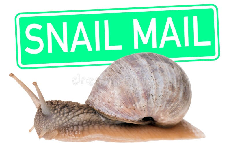 Snail Mail stock image. Image of post, animal, delivery - 39951831