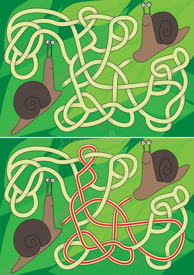 Cartoon Illustration of Funny Snail and Insect for Children. Find 10 ...