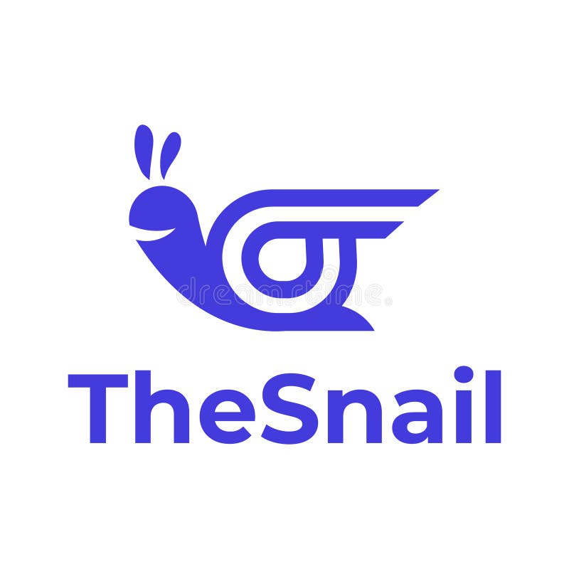 The Snail Minimalist Logo Design Stock Vector - Illustration of graphic ...
