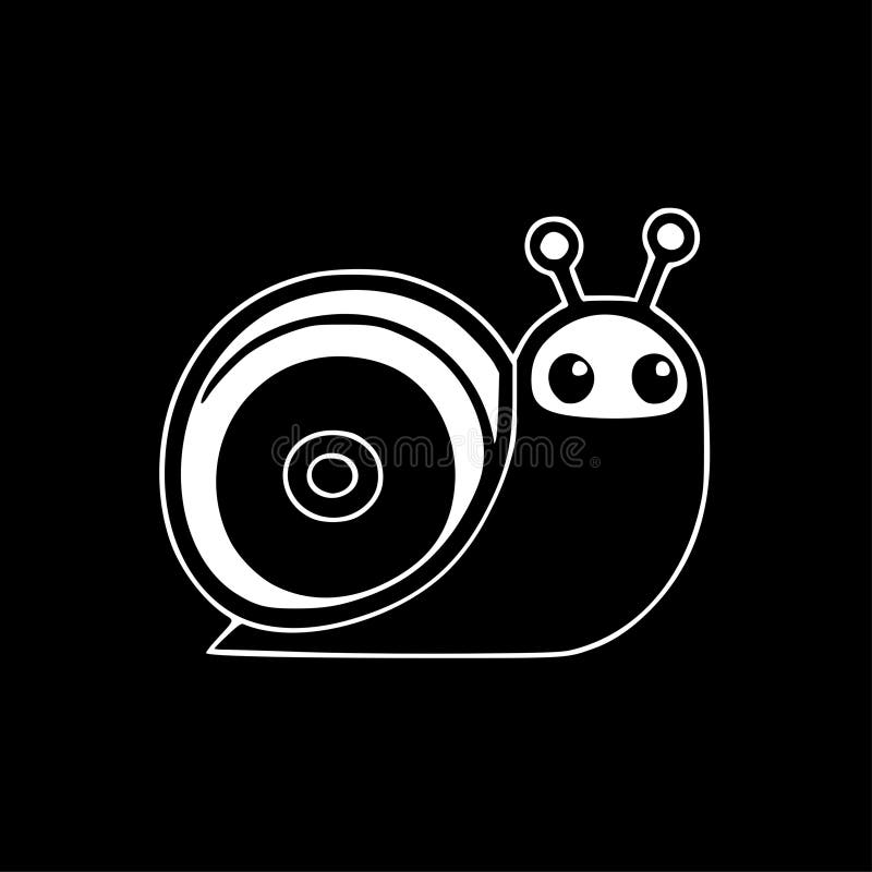 Snail - Minimalist and Simple Silhouette - Vector Illustration Stock ...