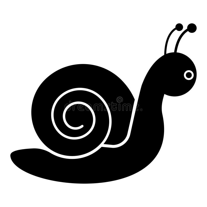 Snail Mollusc Icon Black Color Vector Illustration Image Flat Style ...
