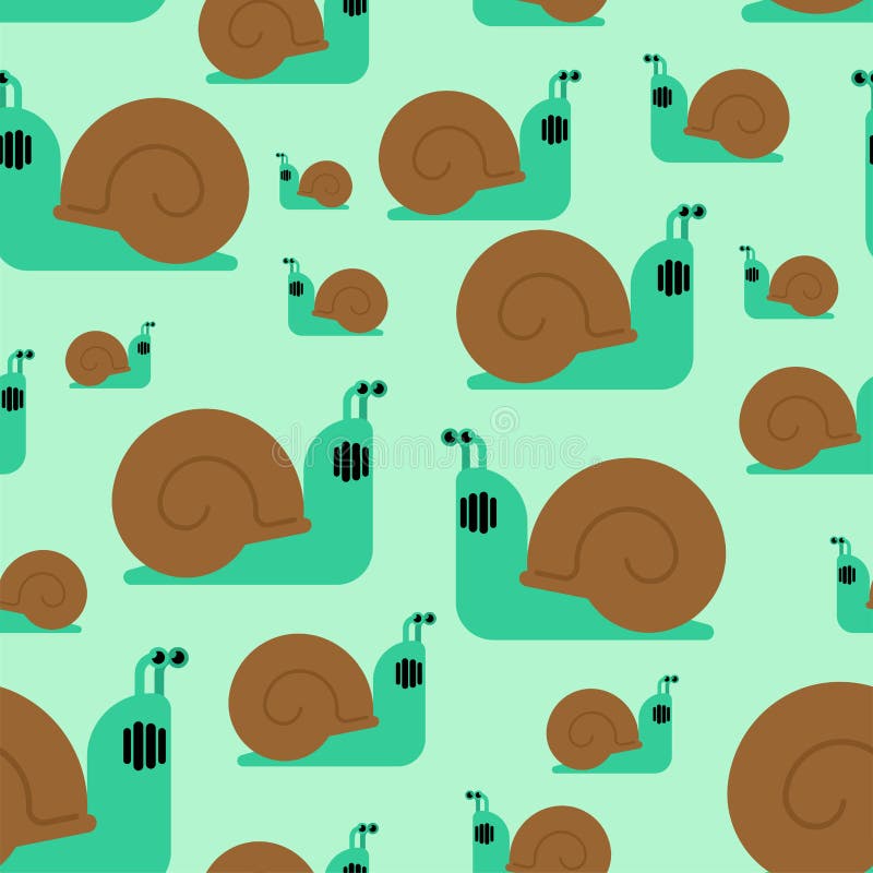 Snail pattern stock vector. Illustration of slow, isolated - 41178137