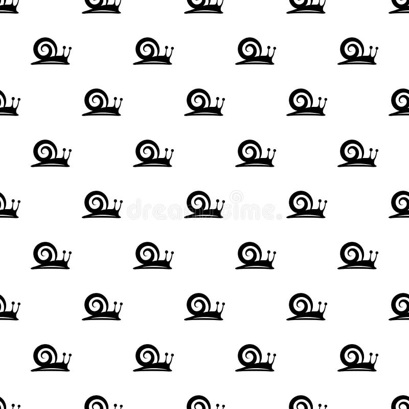 Snail Pattern Vector Seamless Stock Vector - Illustration of concept ...