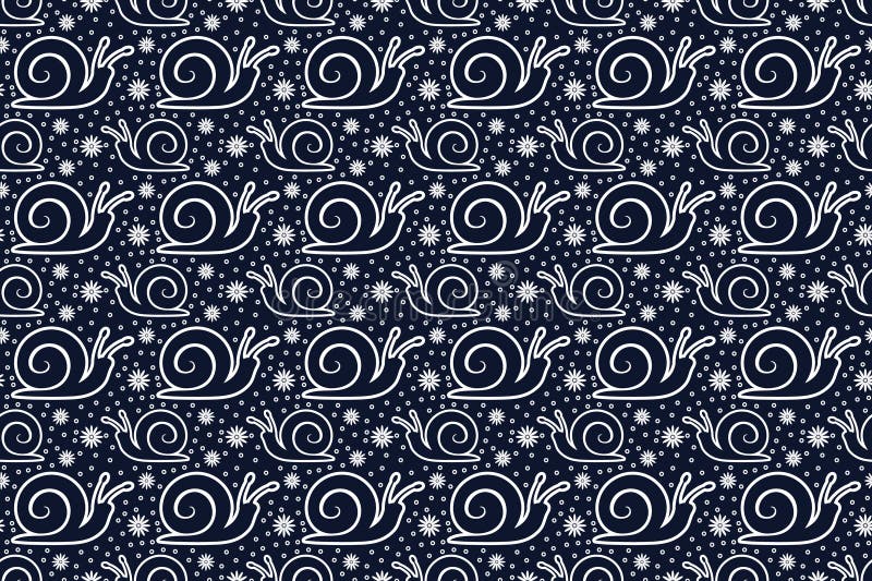 Snail - Seamless Pattern with Abstract Geometric Vector Stock Vector ...