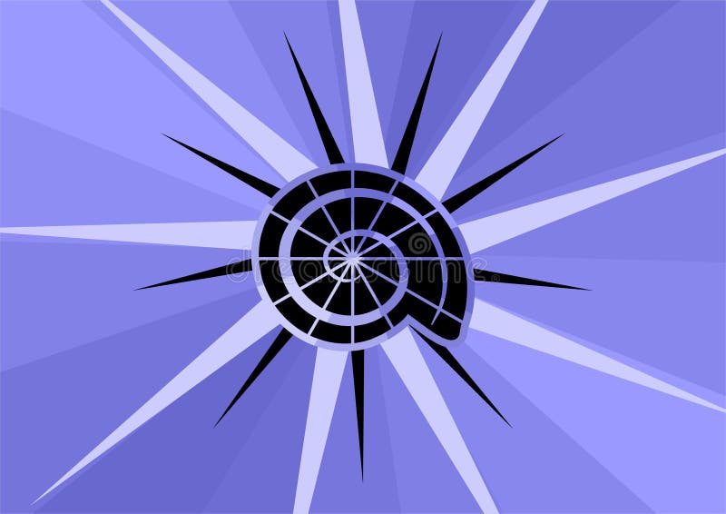 Snail shell pattern stock illustration. Illustration of theme - 40807922