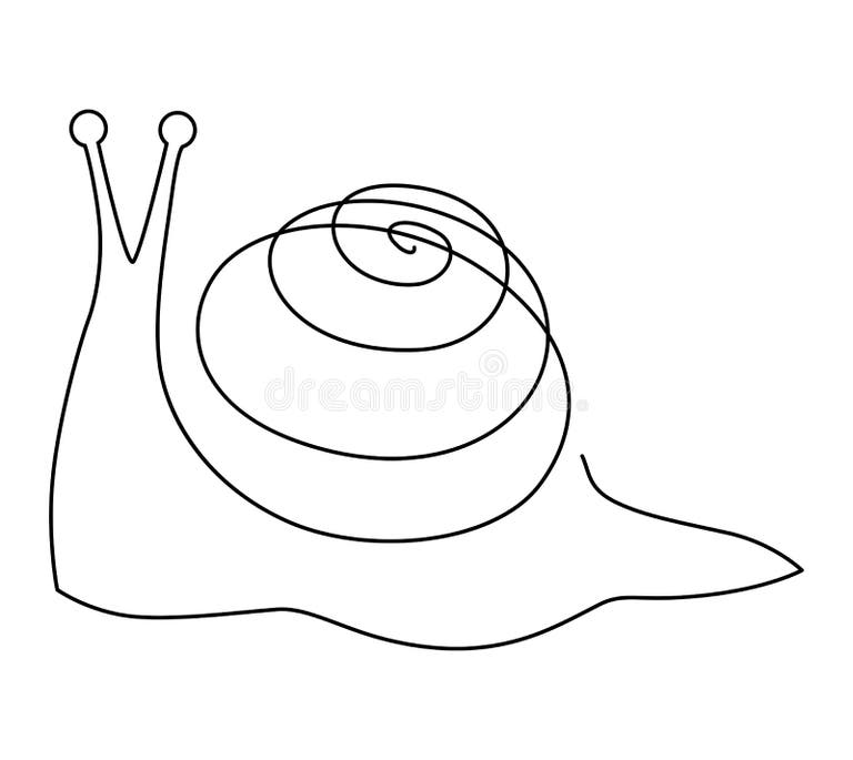 Shell Continuous Line Stock Illustrations – 777 Shell Continuous Line ...