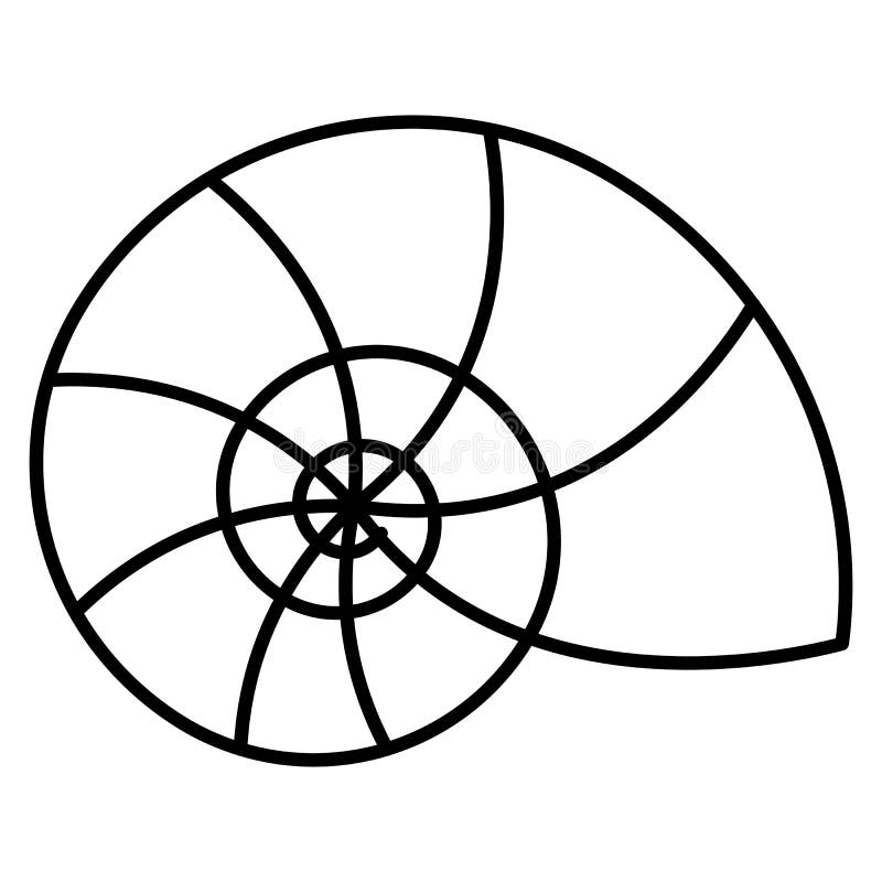 Snail shell pattern stock illustration. Illustration of theme - 40807922