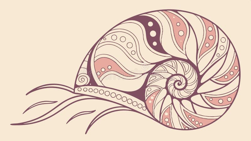 Snail Shell Pattern, Spiral and Nature Design Element Vector Design ...