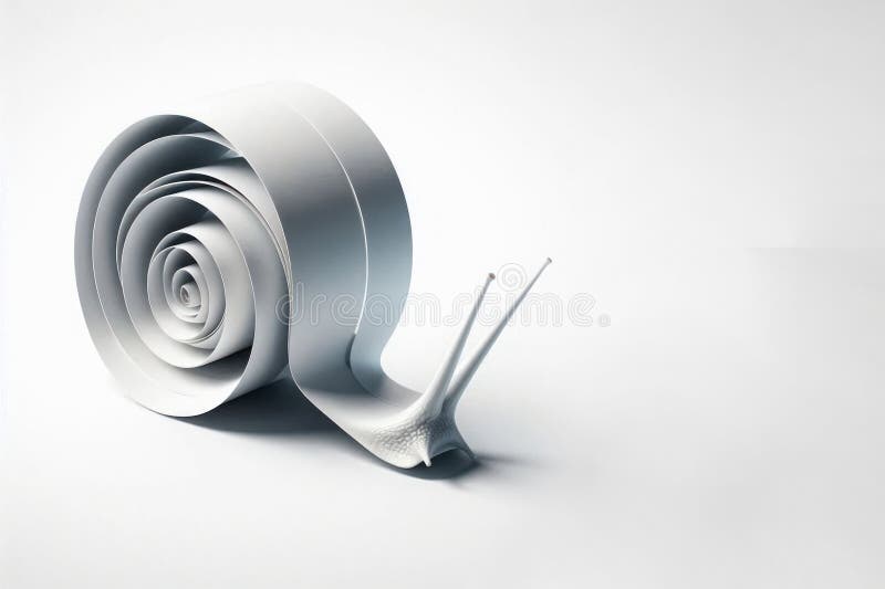 Snail Shell Shape Paper Space Text Stock Photos - Free & Royalty-Free ...