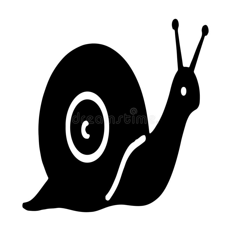 Snail Silhouette Victor Eps Design Stock Illustration - Illustration of ...