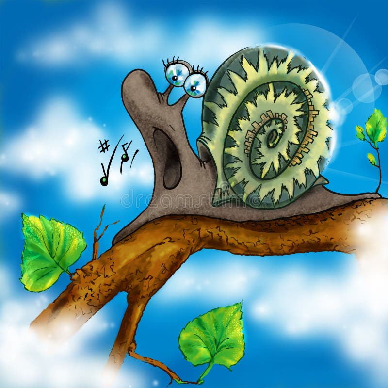Snail Sings Stock Illustrations – 11 Snail Sings Stock Illustrations ...