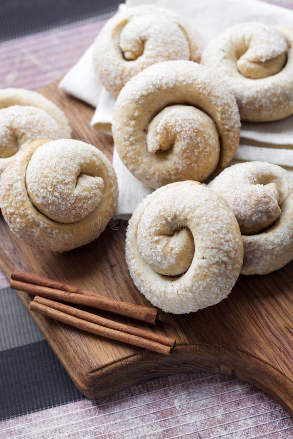 Snail Sugar Cookies with Cinnamon Stock Image - Image of bread, biscuit ...