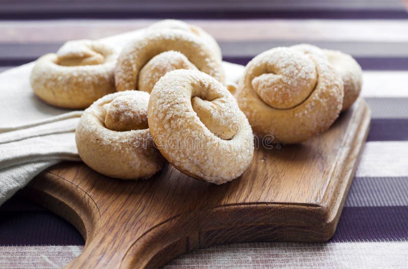 Snail Sugar Cookies with Cinnamon Stock Photo - Image of delicious ...