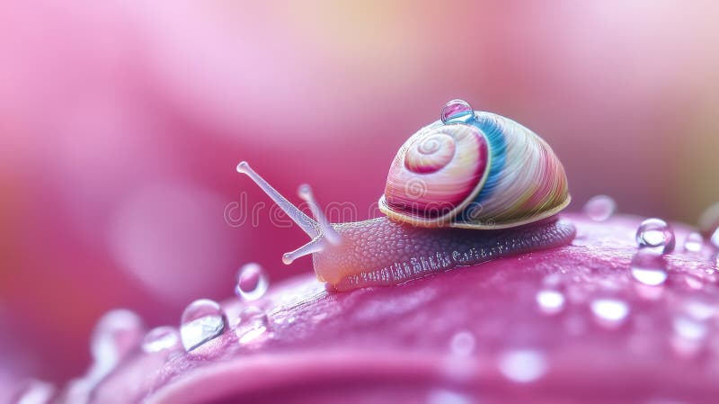 Snail Surface Water Droplets Snails Texture Stock Illustration ...