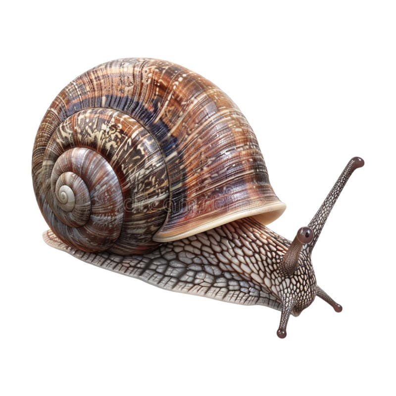 Snail on Transparent Background - Ai Generated Stock Illustration ...