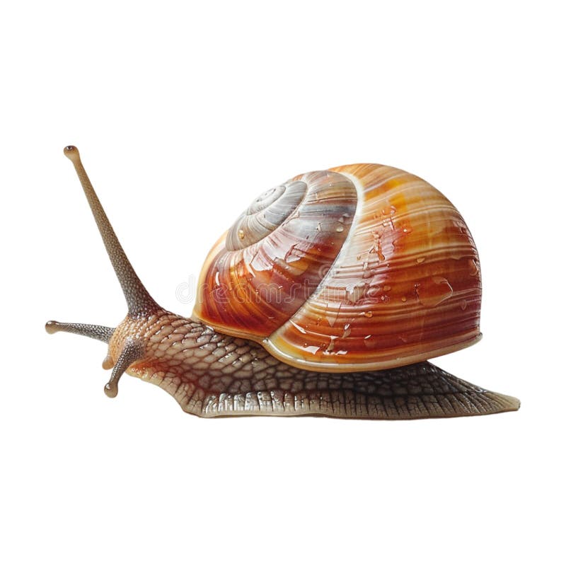 Snail on Transparent Background - Ai Generated Stock Illustration ...