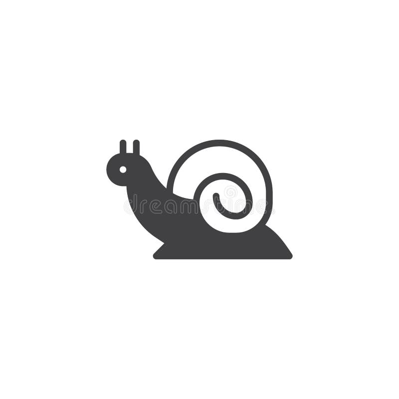 Snail Animal Filled Outline Icon Stock Vector - Illustration of ...