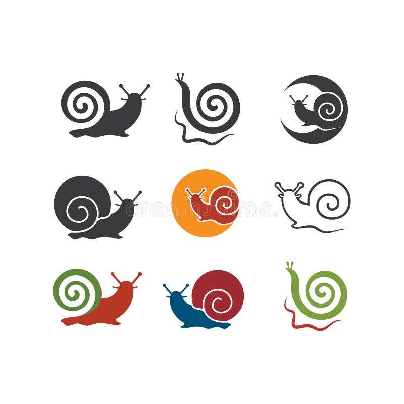 Snail Vector Illustration Design Stock Vector - Illustration of snail ...