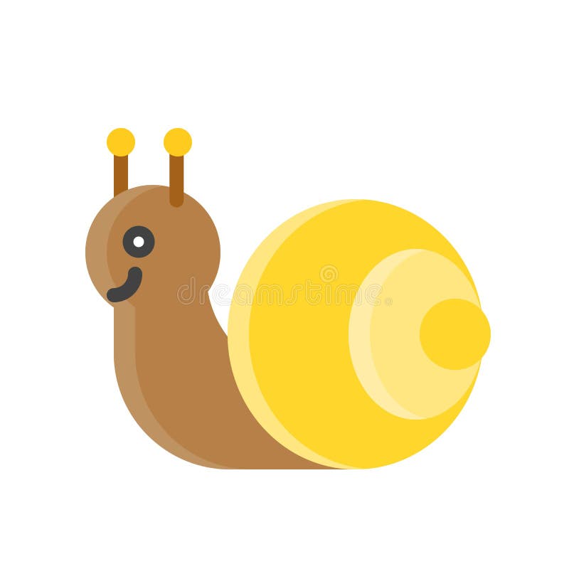 Snail Vector, Isolated Spring Season Flat Icon Stock Vector ...