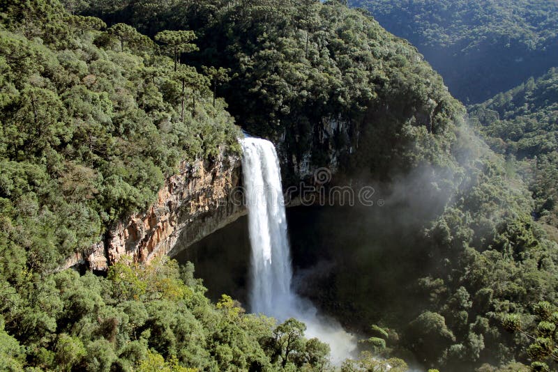Snail Waterfall stock photo. Image of inside, comum, south - 48552828