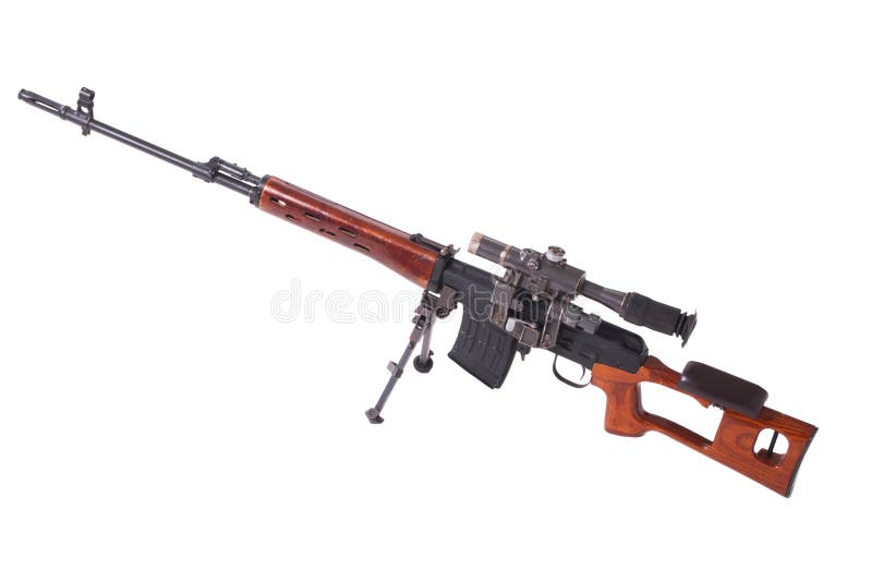 Snajperski Karabin Z Wzrokowym Widokiem Obraz Stock - Obraz złożonej z ...