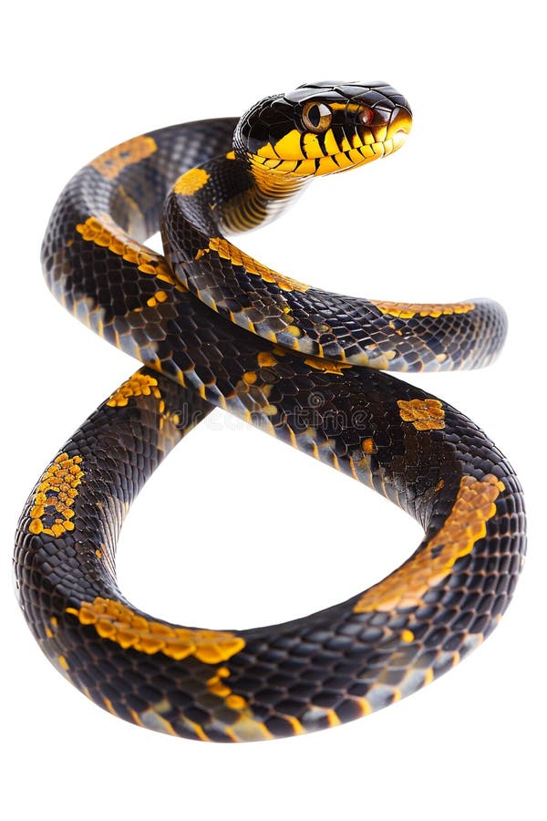 Snake Alone Against Transparent Backdrop Stock Illustration ...