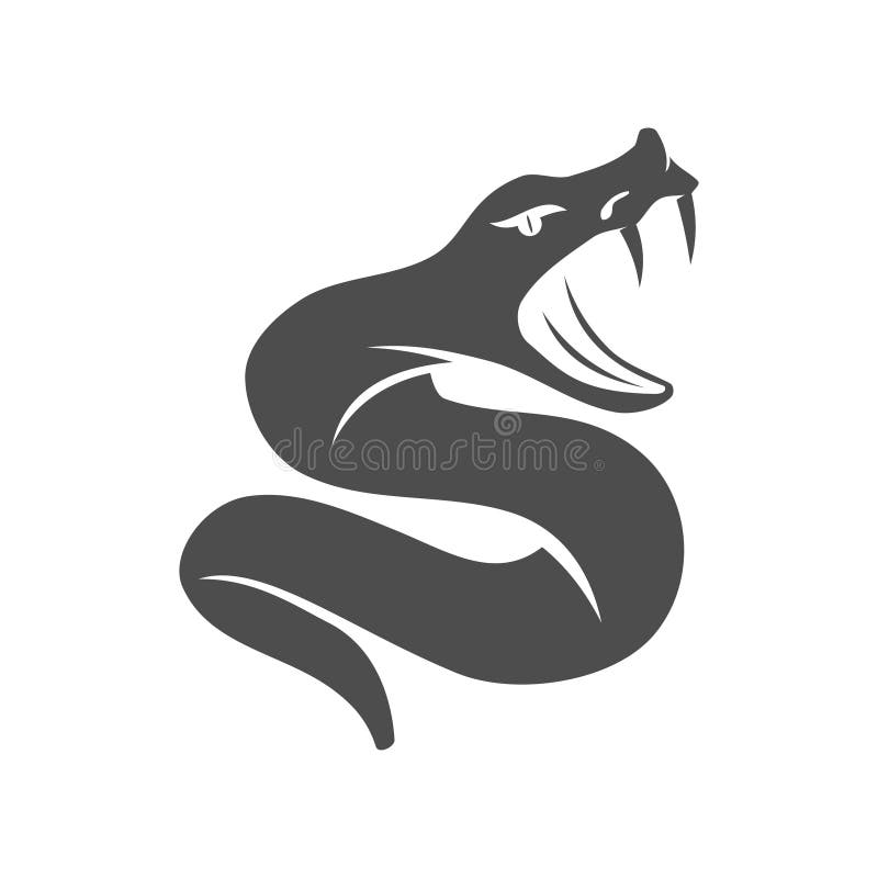 Snake Head Angry Logo Template Vector Illustration Isolated Stock ...