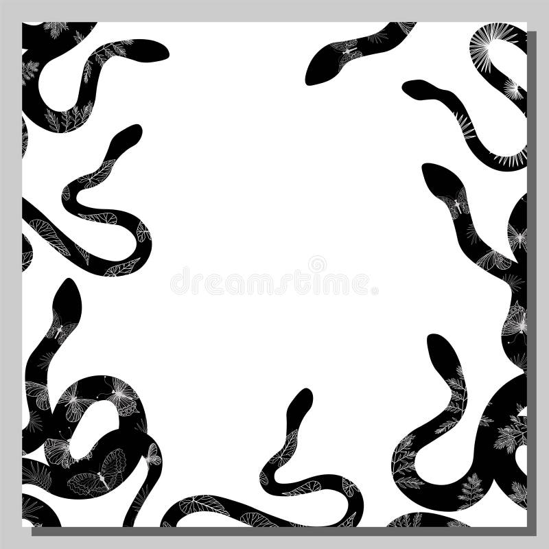 Snakes Frame Stock Illustrations – 443 Snakes Frame Stock Illustrations ...