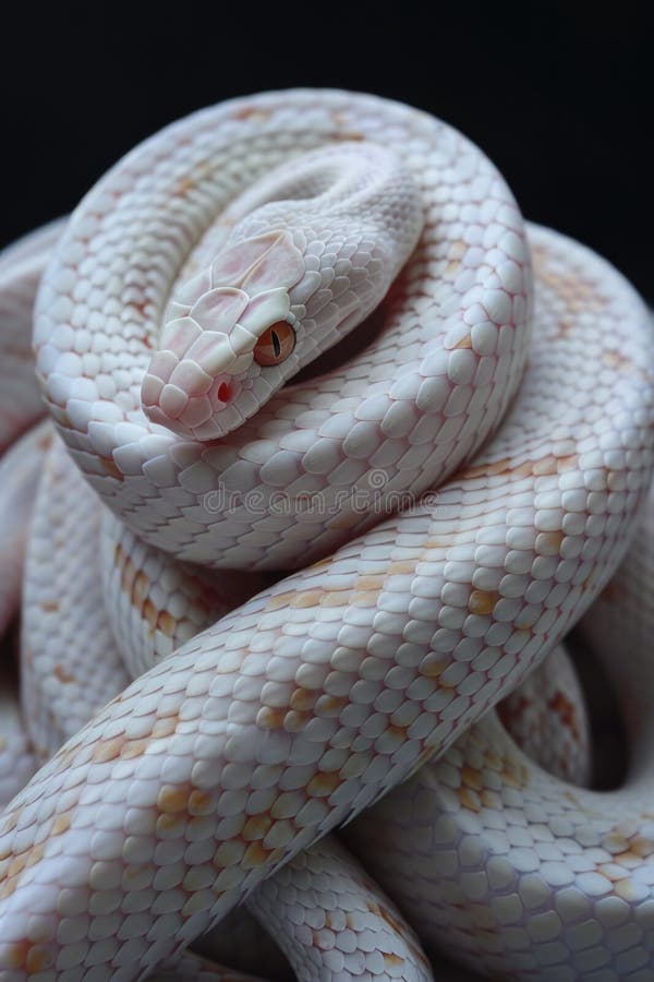 Snake on black background stock image. Image of biology - 374191817