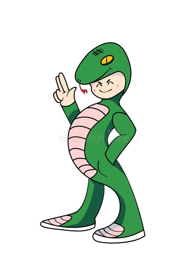 The boy and the snake stock vector. Illustration of clouds - 23386571