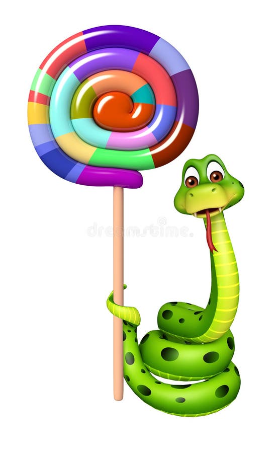 Snake Cartoon Character Lollypop Stock Illustrations – 4 Snake Cartoon ...