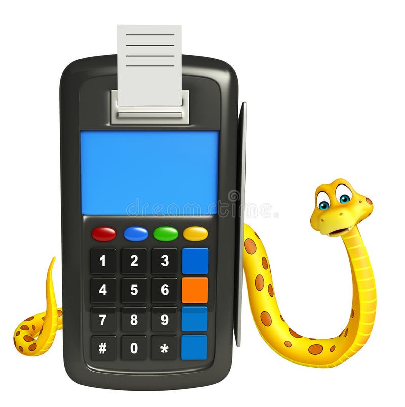 Snake Cartoon Character Swap Machine Stock Illustration - Illustration ...