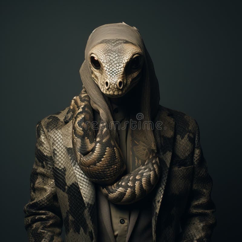 Snake Charmer: Elegance with an Edge Stock Image - Image of royalty ...