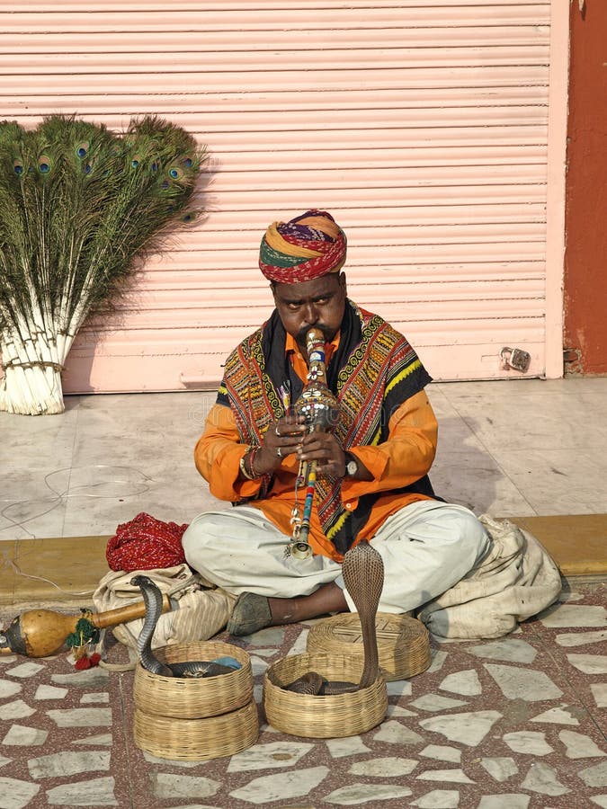 Snake Charmer Makes Snake Dancing Editorial Image - Image of cobra ...
