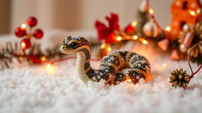 Snake Christmas tree toy. stock photo. Image of christmas - 336687364