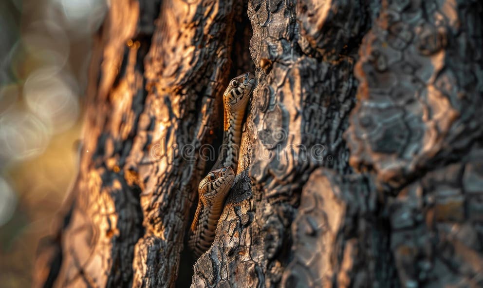 Snake climbing a tree stock image. Image of forest, portrait - 320066551