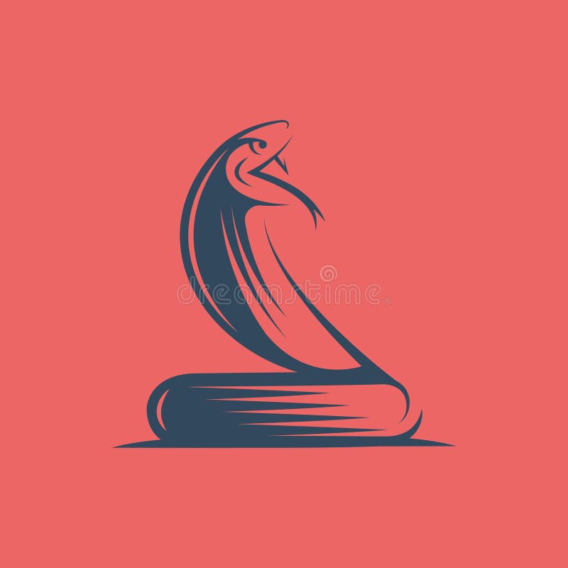 Snake cobra, vector icon stock vector. Illustration of shape - 135167871