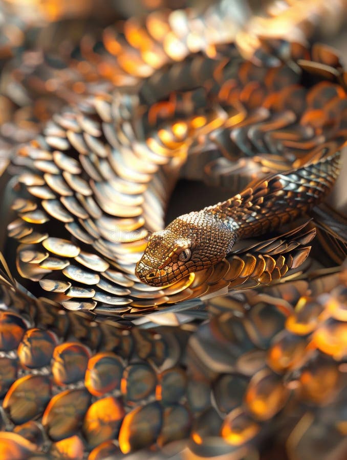 Snake on coins stock image. Image of hiss, nature, money - 376217199