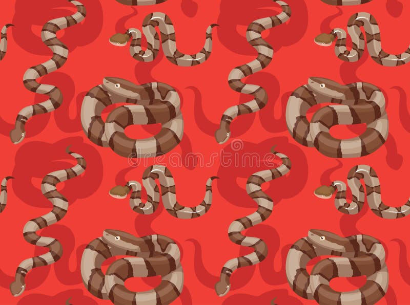 Snake Copperhead Cartoon Vector Illustration Stock Vector ...