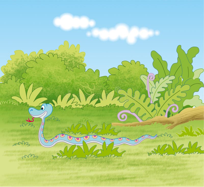 Snake Crawl Grass Stock Illustrations – 79 Snake Crawl Grass Stock ...