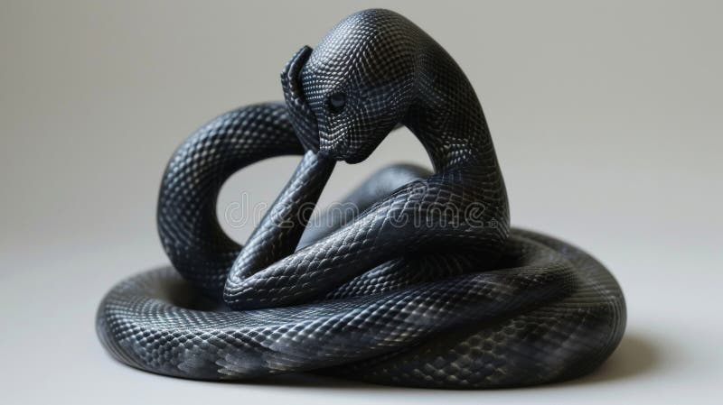 A snake is curled stock image. Image of color, exotic - 316065013