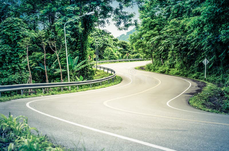 Snake curved road stock image. Image of nature, beautiful - 44601185