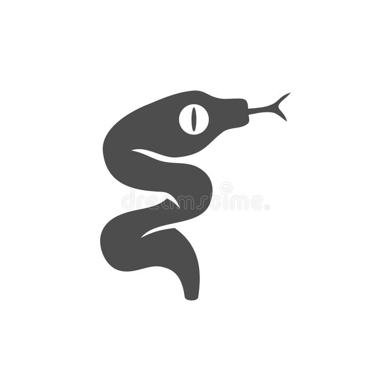 Snake Cute Logo Template Design Vector Illustration Isolated Stock ...