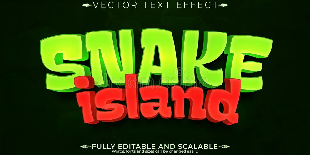 Snake Text Effect Stock Illustrations – 324 Snake Text Effect Stock ...