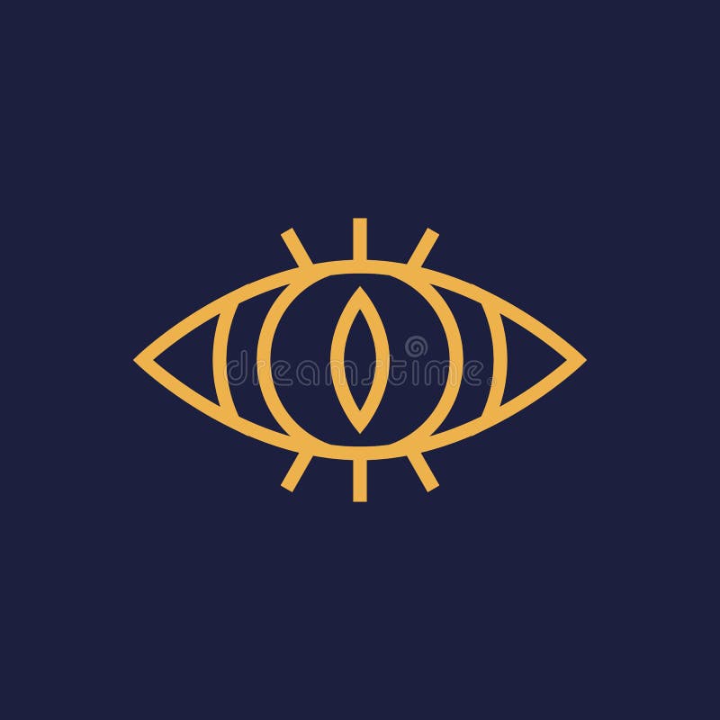 Snake Eye Outline Sign. Isolated Vector Illustration Stock Vector ...