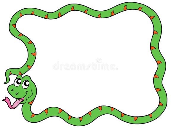 Snake frame 2 stock vector. Illustration of ornament - 10575905