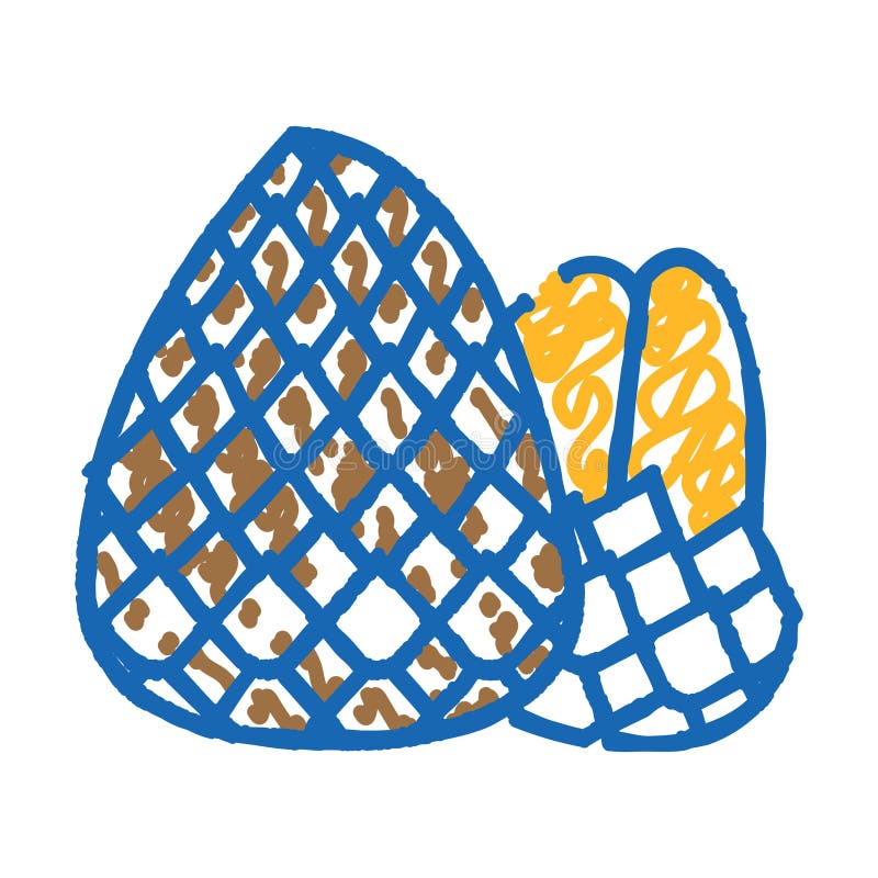 Snake Fruit Icon Doodle Illustration Stock Illustration - Illustration ...