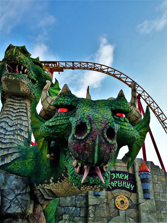 Snake Gorynych editorial stock image. Image of sculpture - 101969124