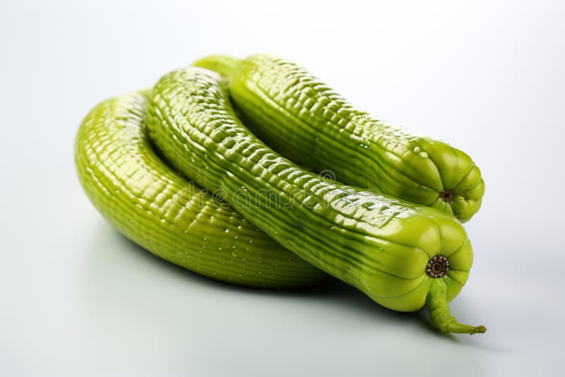 Ash Gourd on White Background Stock Illustration - Illustration of ...