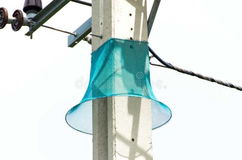 Snake Guard with Electric Post Stock Photo - Image of supply, company ...